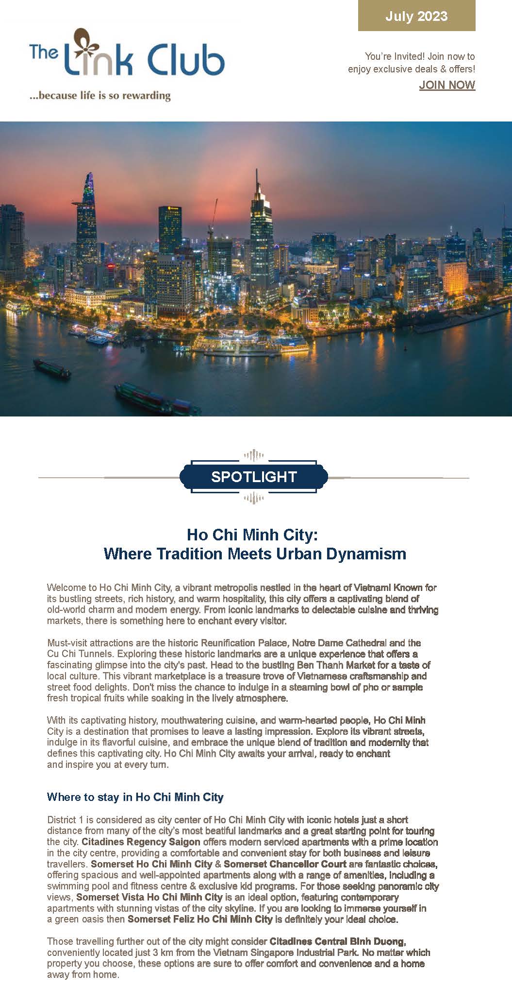 The Link Club - City Spotlight